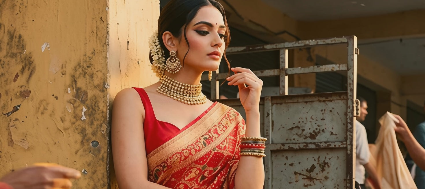 How Georgette Sarees Help You Stay Comfortable in Heat – Chinaya Banaras